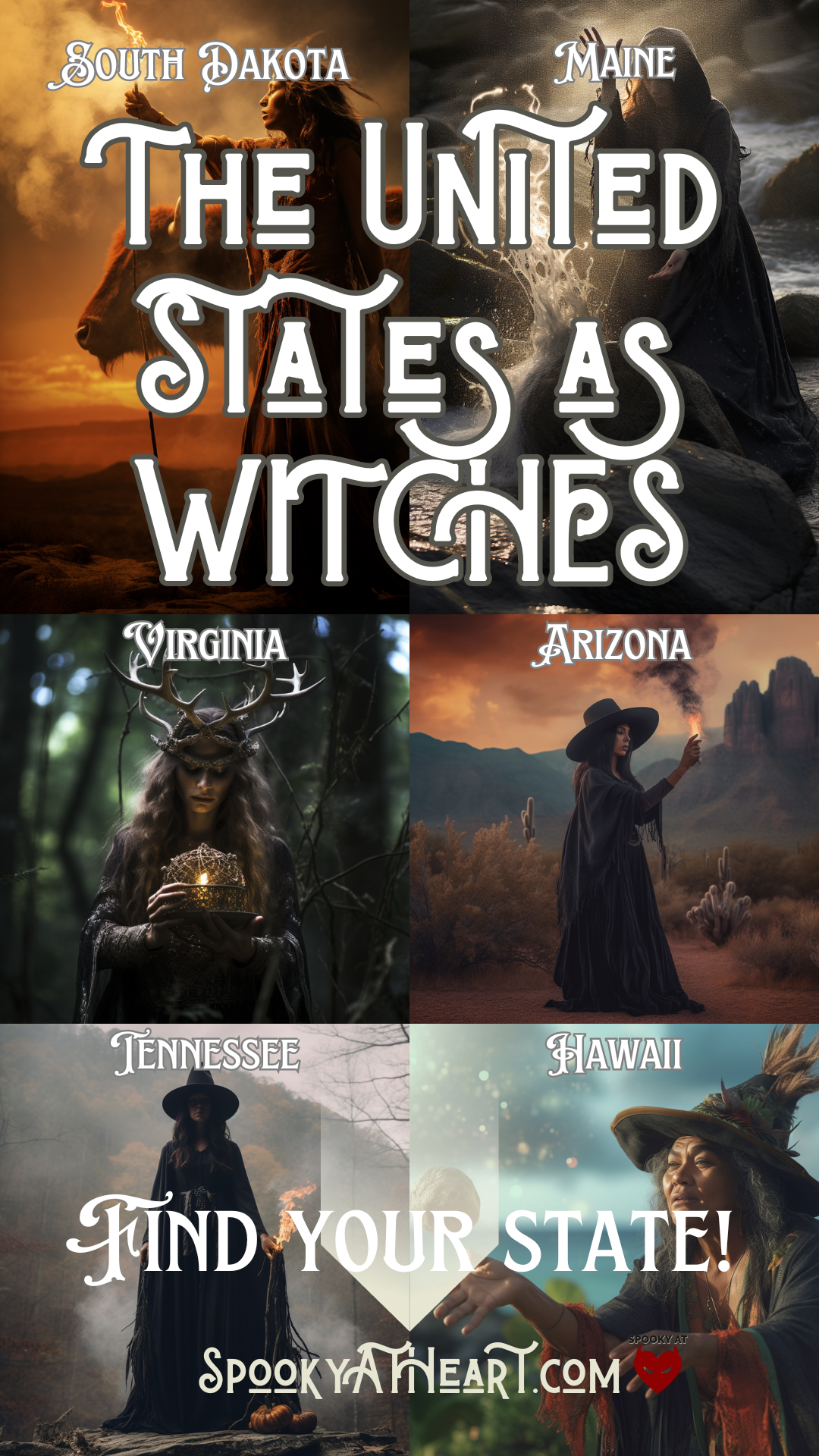 The U.S. – But Make It Witches (AI-Generated Witches Inspired by Each ...